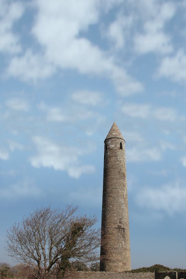 Round tower stock photo. Image of tall, historical, landscape - 9313262