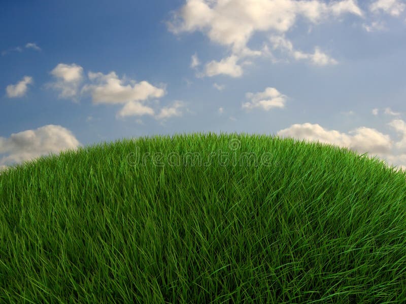 Grass hill stock illustration. Illustration of green, grass - 3947177