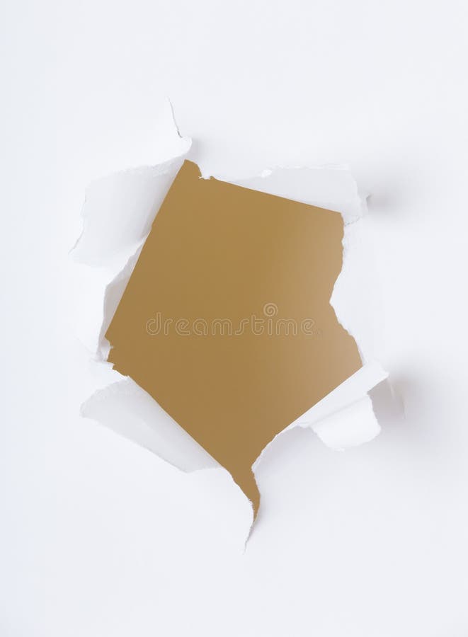 Round hole in paper stock image. Image of damage, page - 50827521