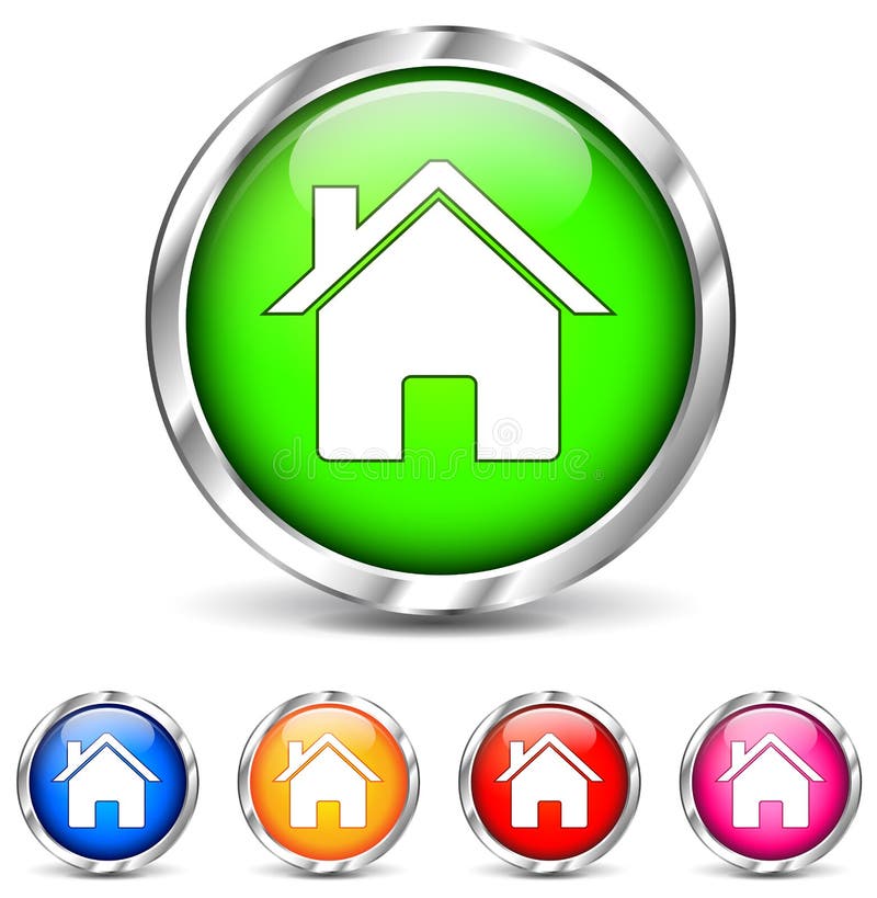 Green Home Button Png