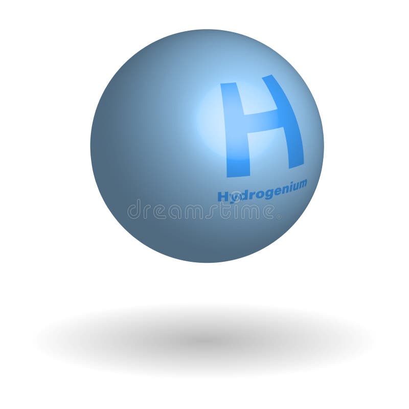 Hydrogen molecule icon stock illustration. Illustration of atom - 168712846