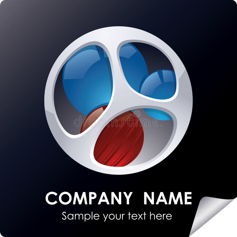 Round icon stock vector. Illustration of black, slant - 11184773