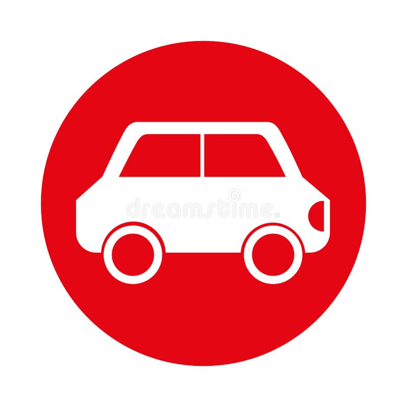 Round icon car cartoon stock vector. Illustration of fast - 93595551