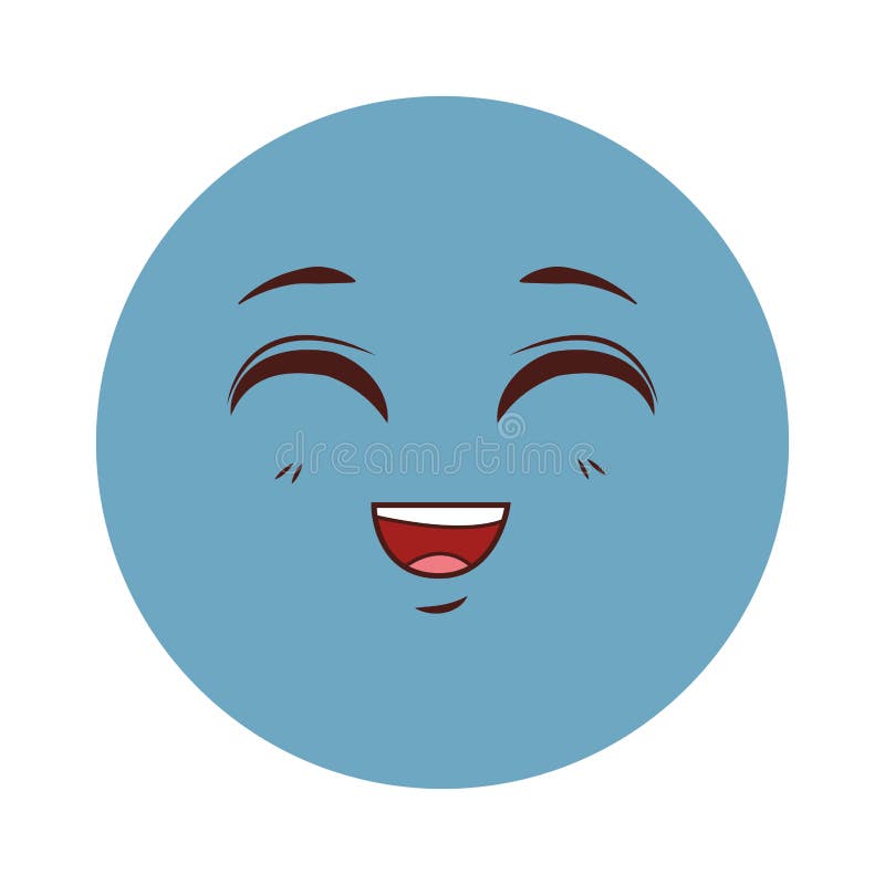 Round icon face cartoon stock vector. Illustration of icon - 135128120