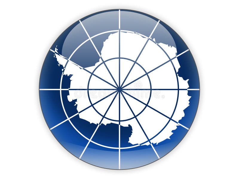 Antarctica Map Icon. Business Concept Antarctica Pictogram. Stock ...