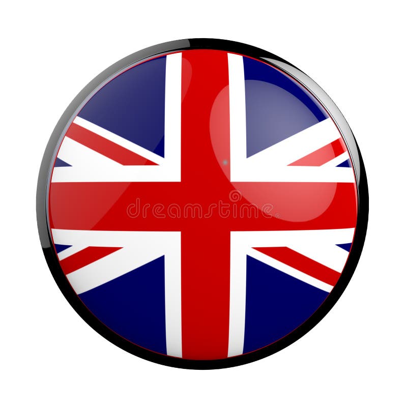 Round Icon Flag of Great Britain. Stock Illustration - Illustration of ...