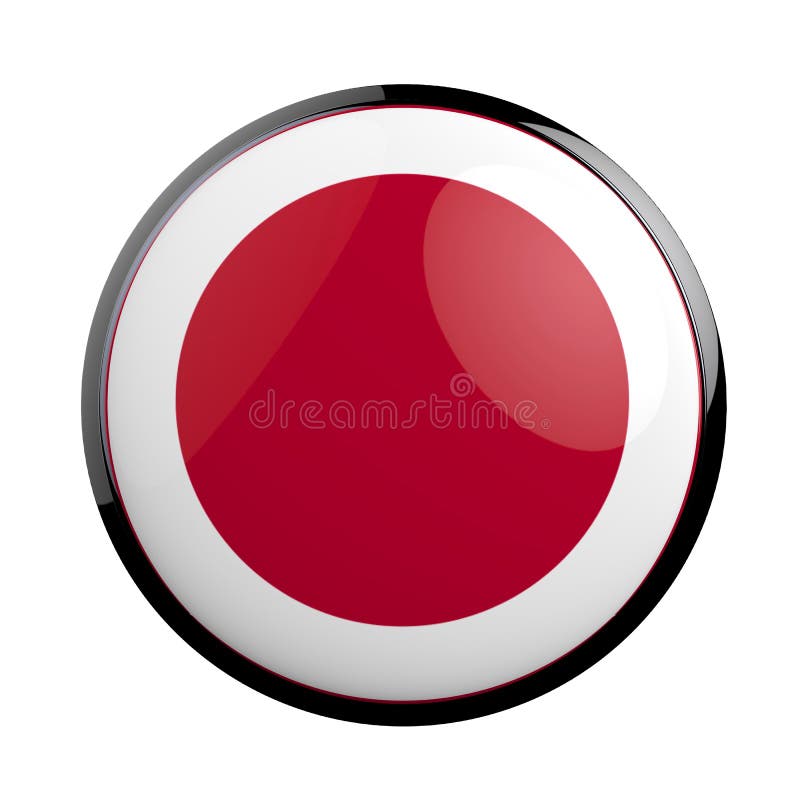 Round Flag of Japan stock illustration. Illustration of glass - 4715410