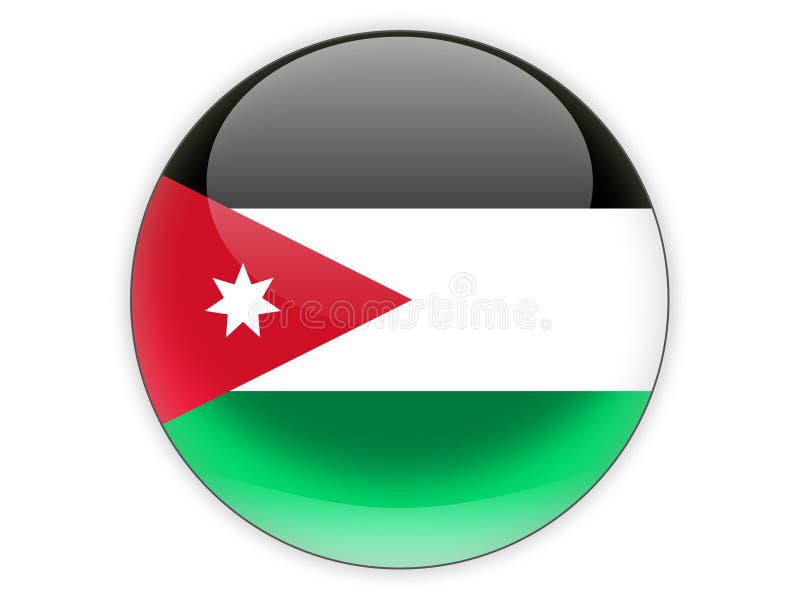 Round Flag Jordan Stock Illustrations – 353 Round Flag Jordan Stock ...