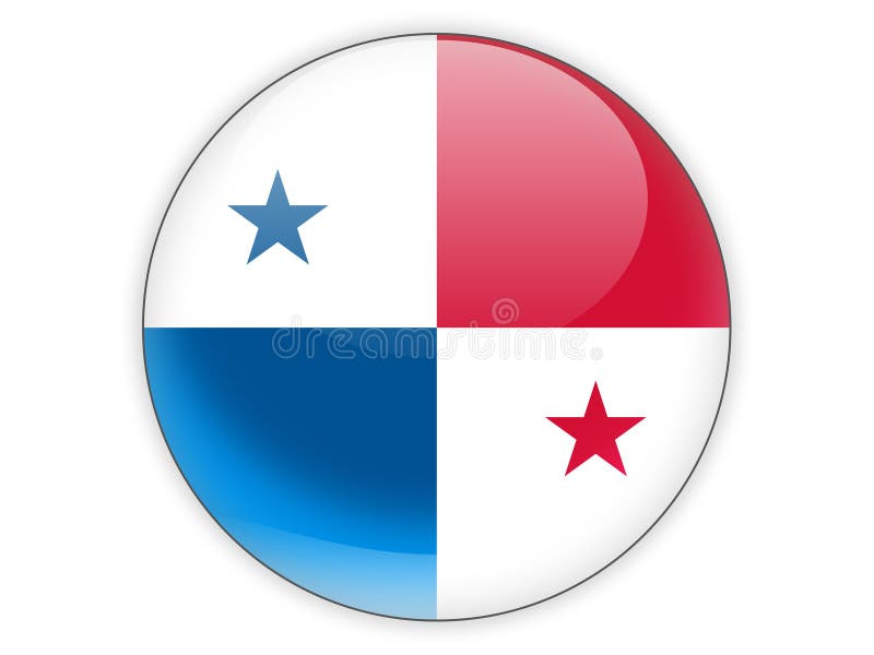 Round Flag of Panama stock illustration. Illustration of america - 4909061