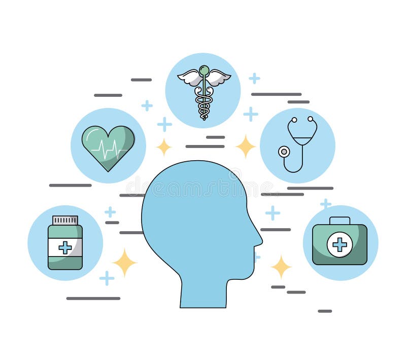 Round icon head mind stock vector. Illustration of head - 93414851