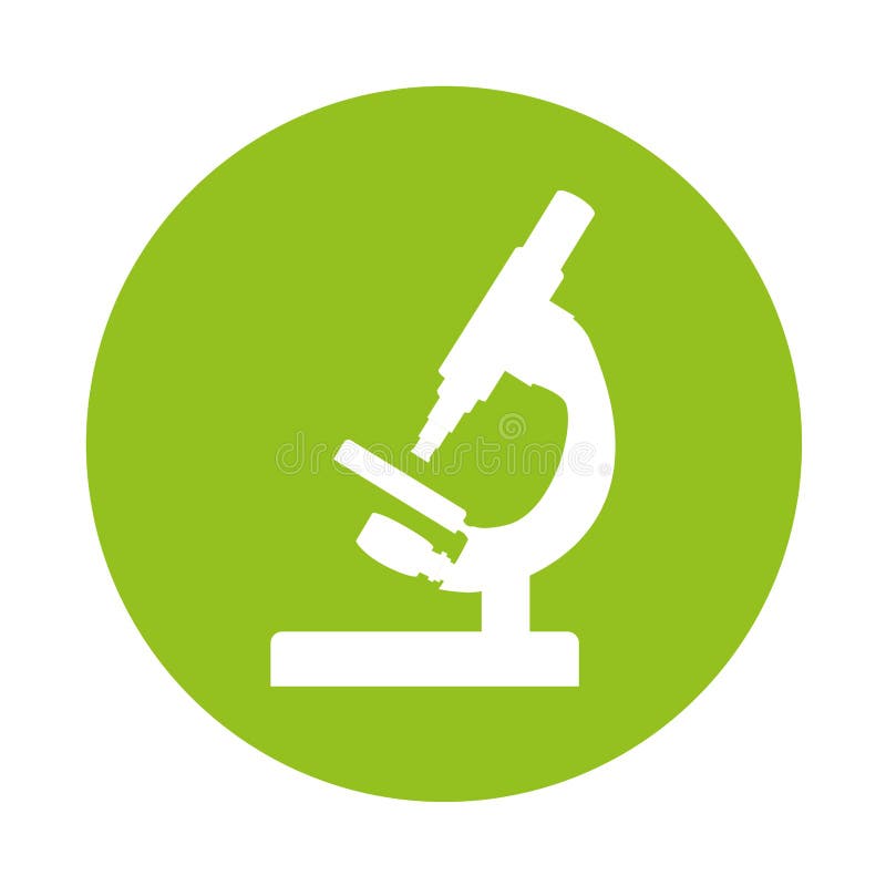 Round Icon Microscope Cartoon Stock Vector - Illustration of icon ...