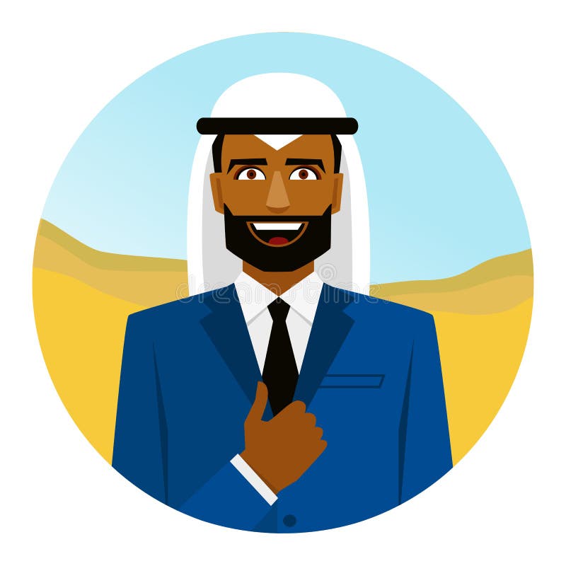 Arab Man Suit Stock Illustrations – 1,648 Arab Man Suit Stock ...