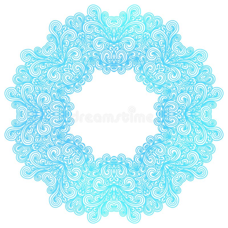 Round indian pattern stock illustration. Illustration of mandala - 53224384