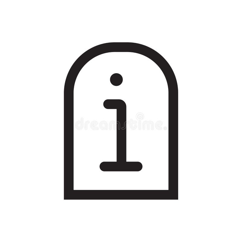 Round Information Button Icon in Trendy Design Style. Round Information ...