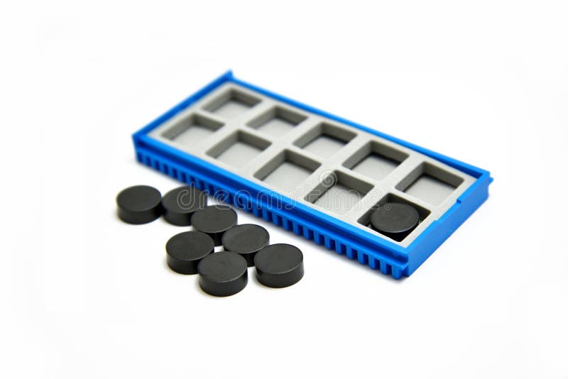 Round INSERT cutting stock photo. Image of ceramic, industrial - 51616516