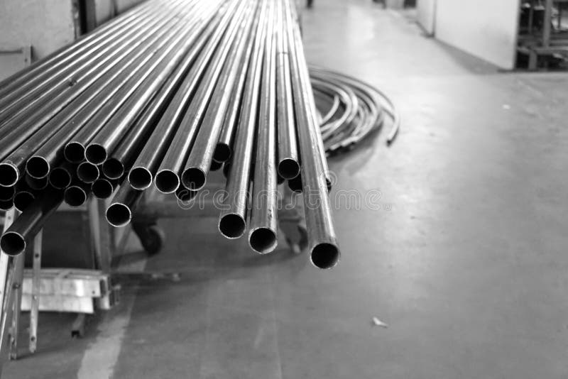 Round iron tube stock photo. Image of manufacturing, abstract - 96069372
