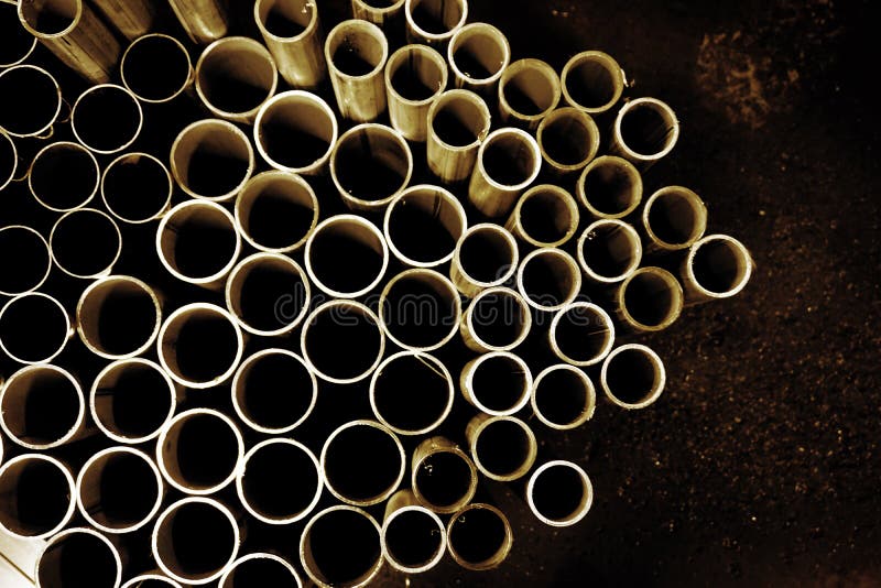 Round iron tube stock image. Image of factory, manufacture - 96065137