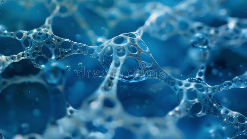 A of Round Irregularly Shaped Cells Forming a Complex Pattern. Some ...