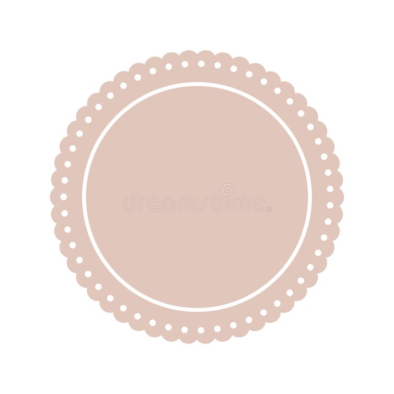 Round label blank template stock vector. Illustration of design - 142638807