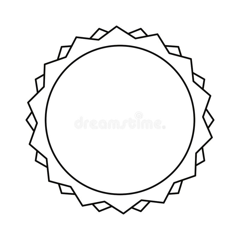 Round label insignia stock vector. Illustration of award - 81682841