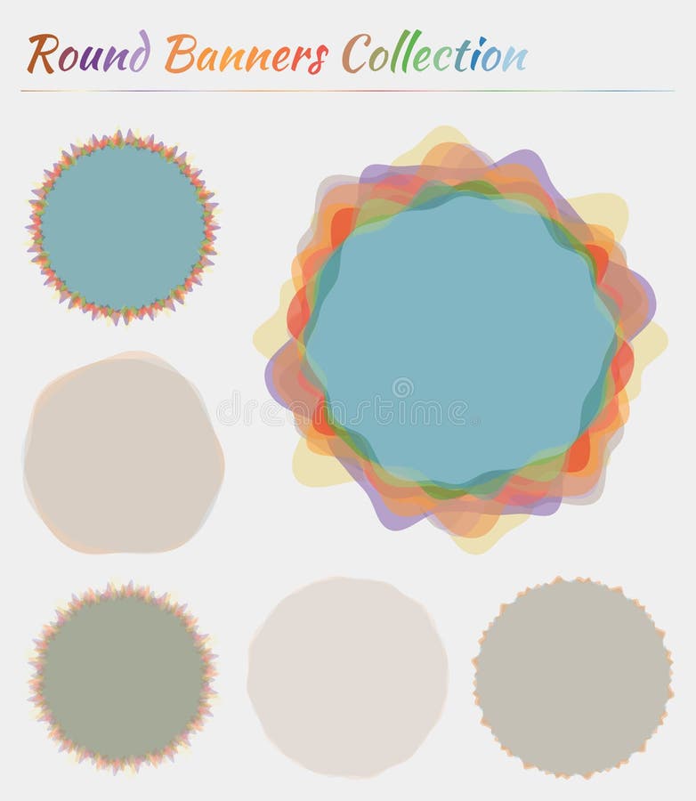 Round labels. stock vector. Illustration of modern, infograph - 190302579
