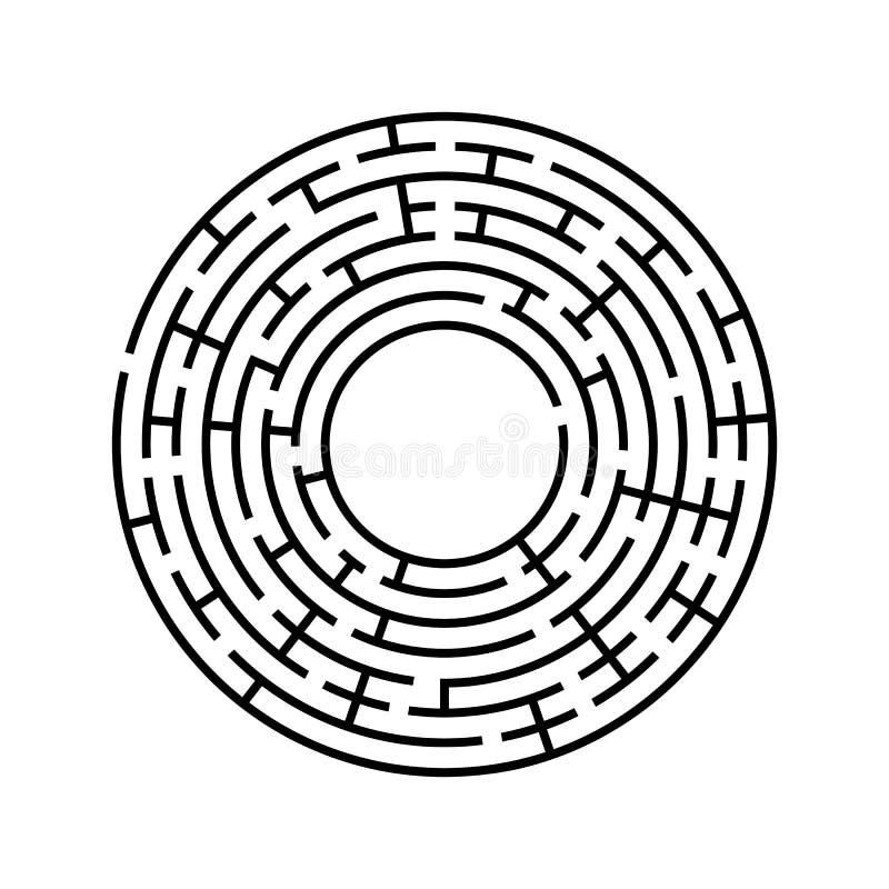 Round Labyrinth. an Interesting and Useful Game for Children and Adults ...