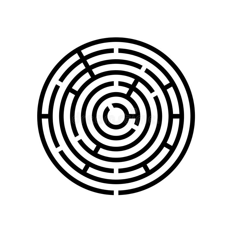 Round Labyrinth Vector Stock Illustrations – 5,444 Round Labyrinth ...