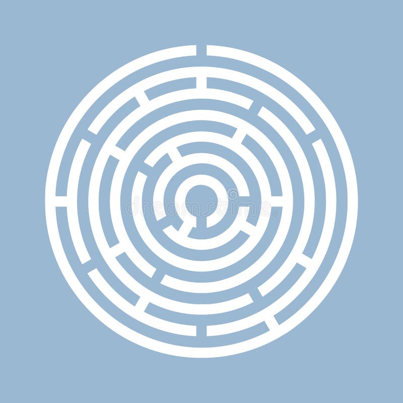 Labyrinth maze vector icon stock vector. Illustration of challenge ...
