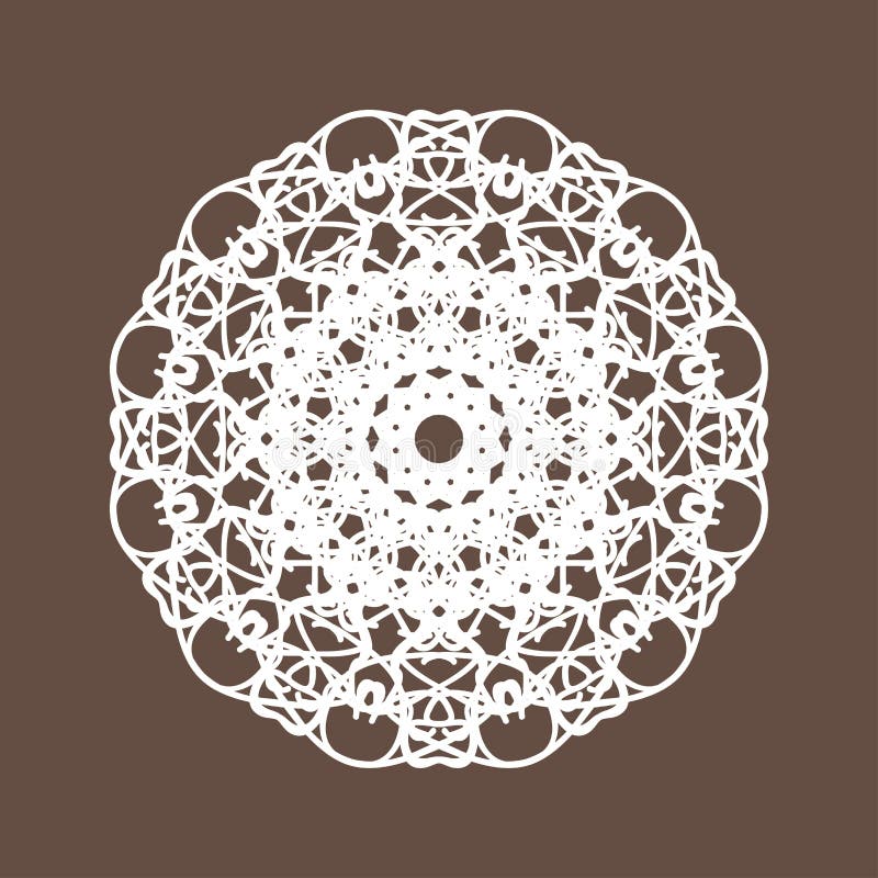 Round Lace Collection Vector Illustration Stock Vector - Illustration ...
