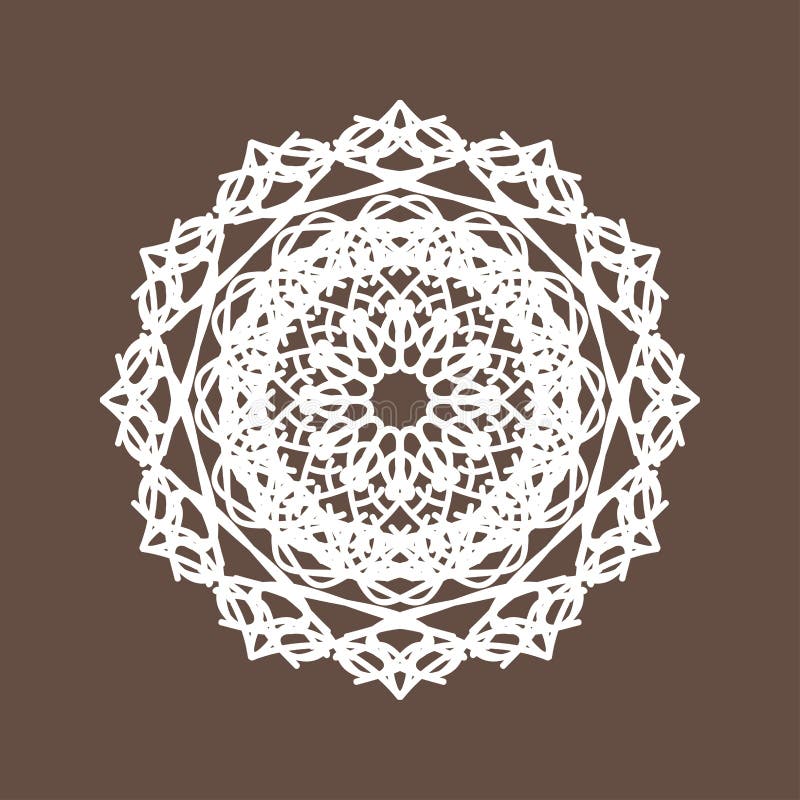 Round Lace Collection Vector Illustration Stock Vector - Illustration ...