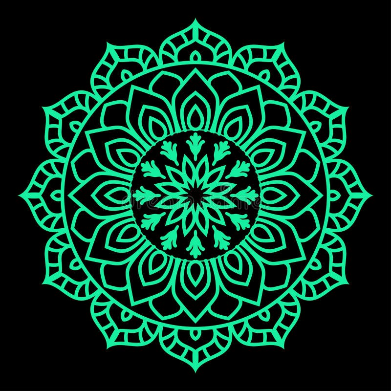 Round Lace Mandala Pattern Vector Ornament Stock Vector - Illustration ...