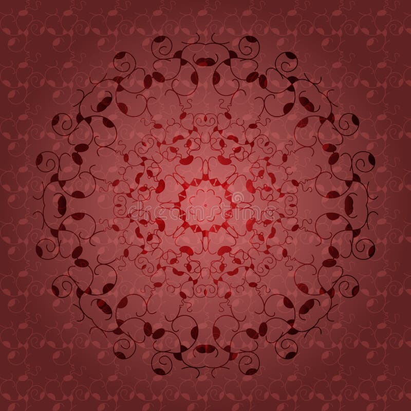 Round lace pattern stock vector. Illustration of fashion - 42308370