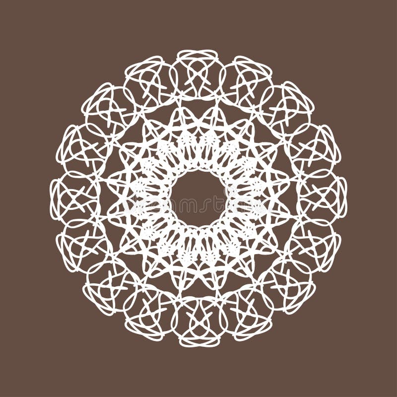 Round Lace stock vector. Illustration of filigree, element - 76749112