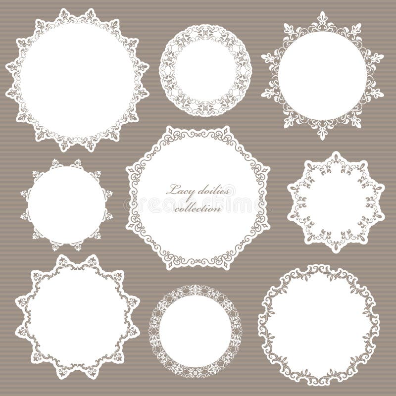 Vector Decorative Lace Frames Stock Vector - Illustration of names ...