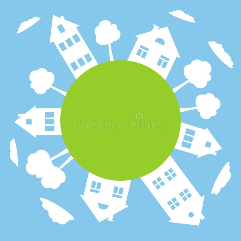 Round landscape top view stock vector. Illustration of chair - 59860152