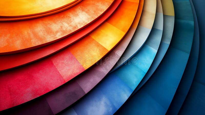 Round Layout of Color Swatches Creating a Dynamic Color Spectrum. Color ...