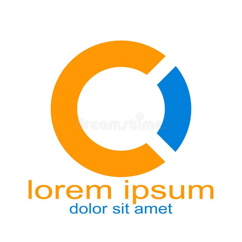 Round Letter C Logo Graphic Resource Stock Vector - Illustration of ...