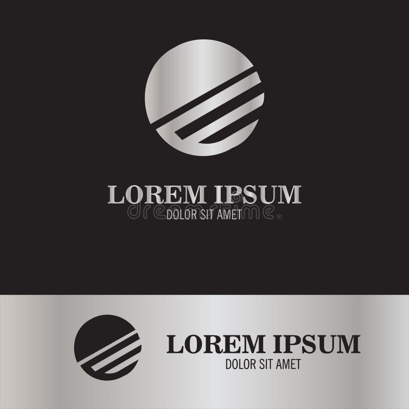 Round letter E logo stock vector. Illustration of financing - 82862712