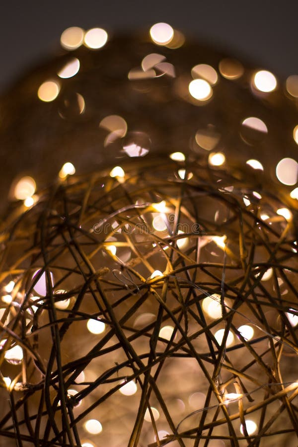 Round Light Bulb Shines in the Darkness. Stock Photo - Image of digital ...