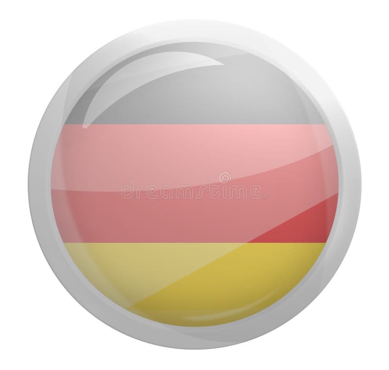 Round Light Glass Button Icon Symbol Stock Illustration - Illustration ...