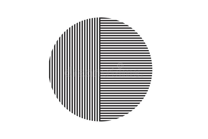 Round Line Pattern. Graphic Line in Circles Form. Stock Photo - Image ...