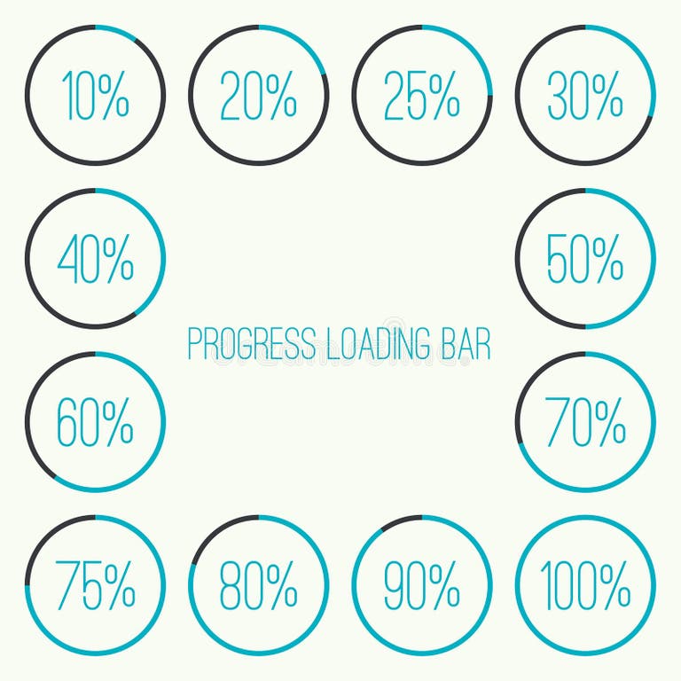 Round loader bar stock vector. Illustration of indicator - 71922036