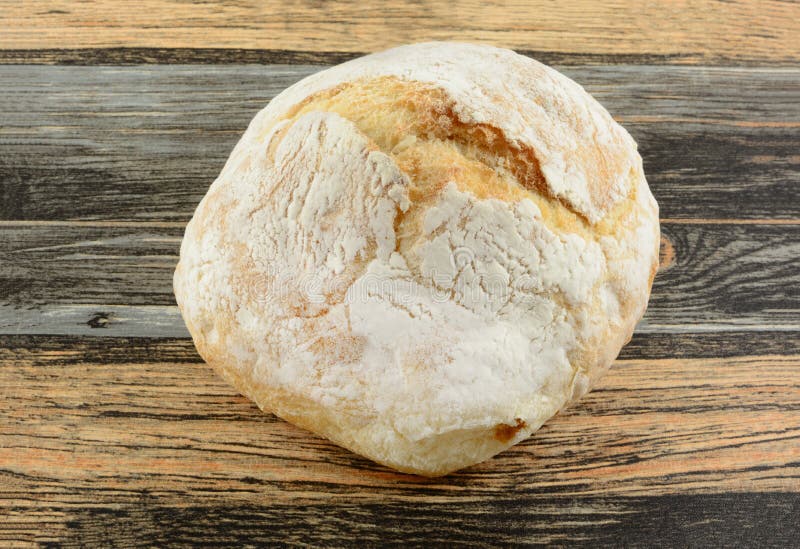 Round loaf of baked bread stock photo. Image of side - 197507628
