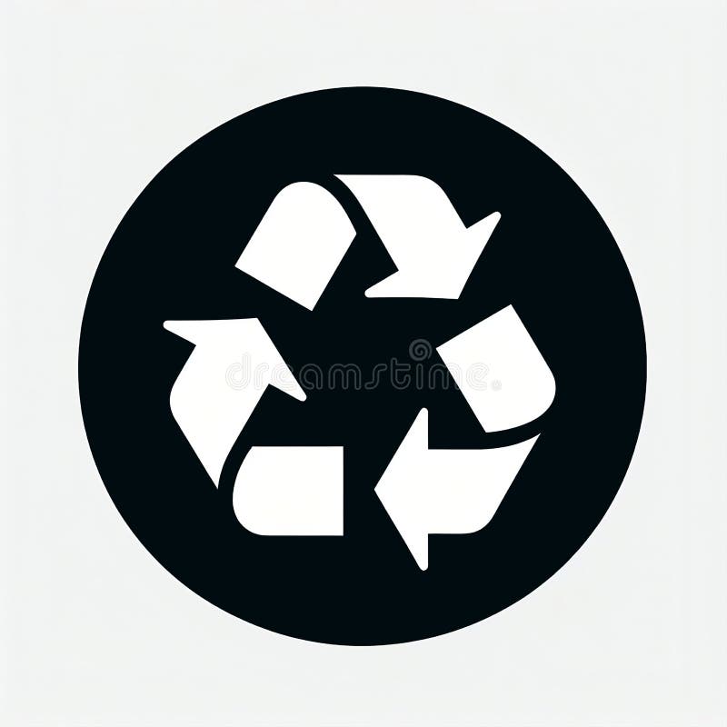 A recycling logo stock illustration. Illustration of circumference ...