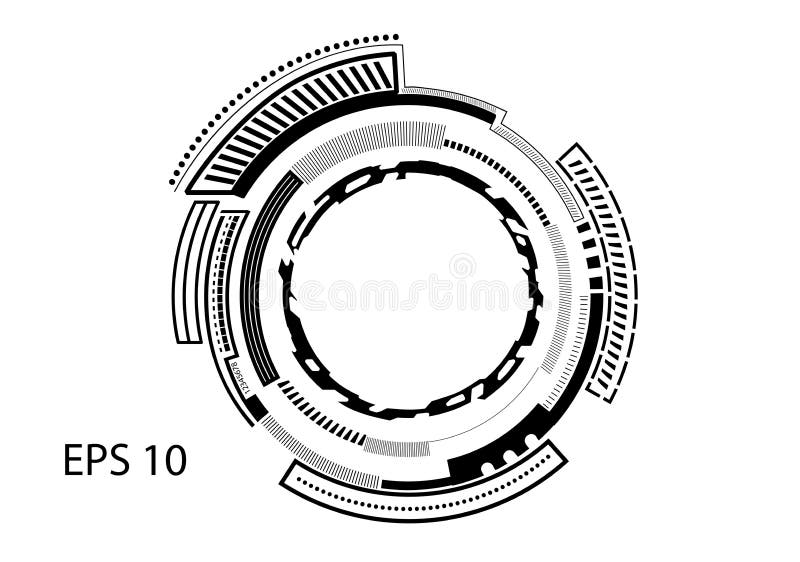 Round Logo on White Background Stock Vector - Illustration of planet ...