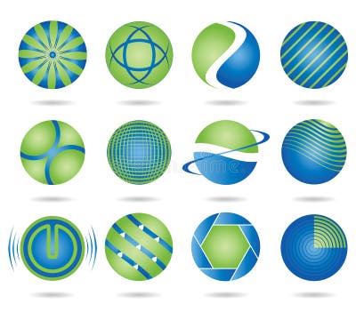 Round logos stock vector. Illustration of identity, design - 15109669