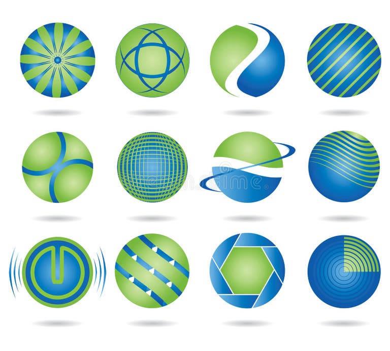 Round logos stock vector. Illustration of identity, design - 15109669