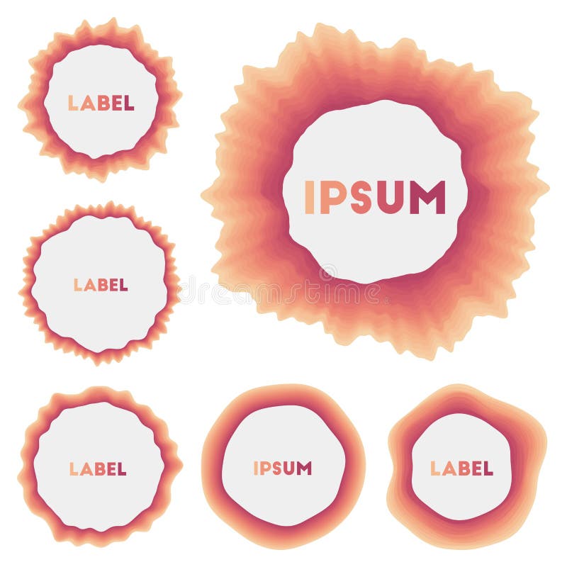 Round logos collection. stock vector. Illustration of paper - 191229875