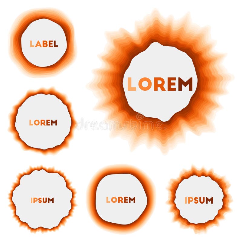 Round logos collection. stock vector. Illustration of info - 190444011