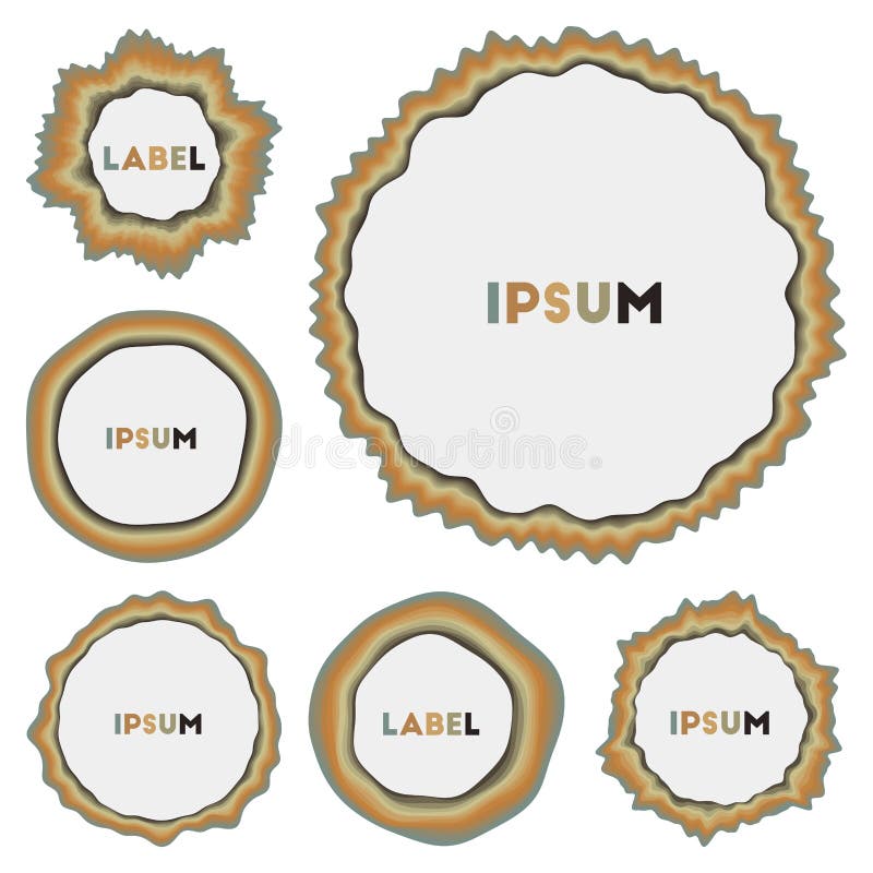 Round logos collection. stock vector. Illustration of infochart - 191221535